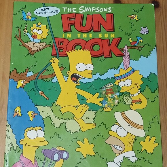 Other | The Simpsons Fun In The Sun Activity Book By Matt Groening 1992 ...